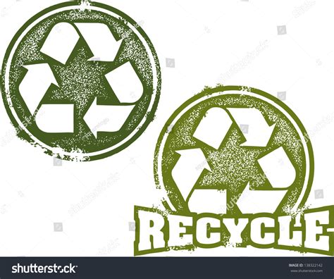 Reduce Reuse Recycle Rubber Stamp Imprint Stock Vector Royalty Free
