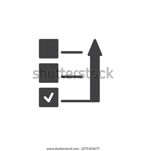 Priority Task Checklist Vector Icon Filled Stock Vector Royalty Free
