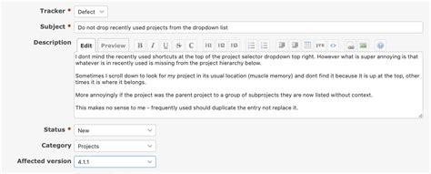 Issue Redmine