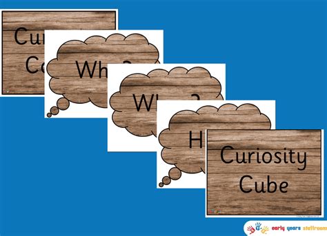 Curiosity Cube Banner Poster And Questions Early Years Staffroom