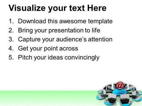Connceted Laptops Networking Concept Powerpoint Templates Ppt