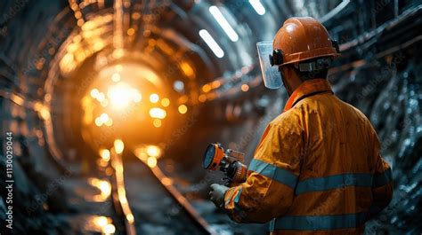Stock Foto „ensuring Workplace Safety Safety Officer Demonstrating Gas
