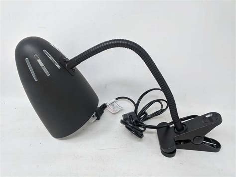 Intertek Gooseneck Clip Lamp Black Dutch Goat