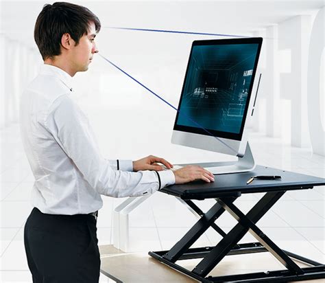 서서 일하는 추세 책상에 올려놓고 바로 사용한다