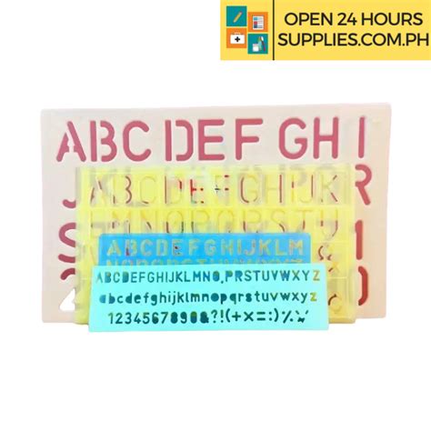 Template 4 In1 Abc Letter Combo Set Supplies 24 7 Delivery