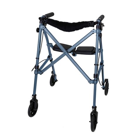 Able Life Space Saver Rollator Lightweight 4 Wheel Travel Walker Folding Mobility Walking Aid