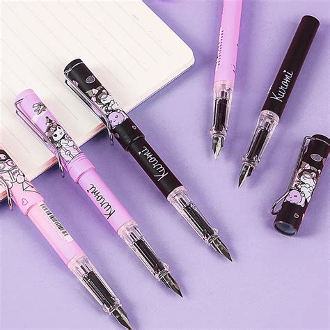 귀여운 산리오 펜 쿠로미 만화 귀여운 크리에이티브 펜 달콤한 애니메이션 문구 필기 용품 소녀 생일 선물