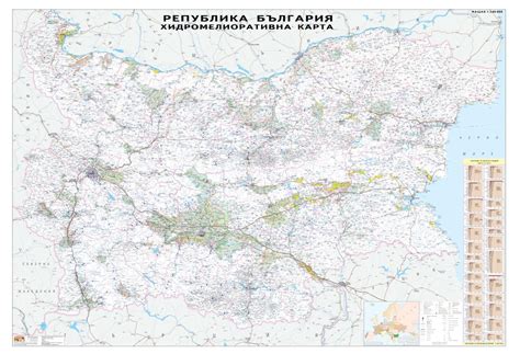 България хидромелиоративна карта ТЕМАТИЧНИ ТАБЛА и ПОСТЕРИ