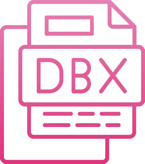 dbx file line gradient icon 47369279 vector art at vecteezy