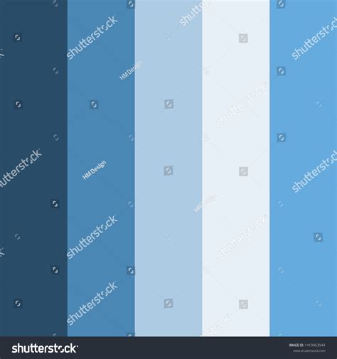 Blue Color Palette Vector Illustration Stock Vector Royalty Free