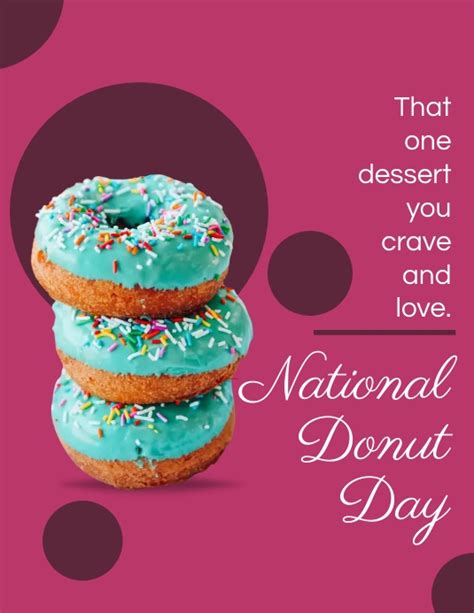 National Donut Day Template Postermywall