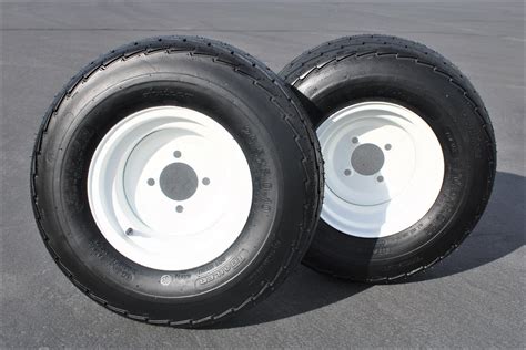 Antego Set Of 2 Trailer Tire Wheel Assemblies 205 65 10 20 5x8 0 10