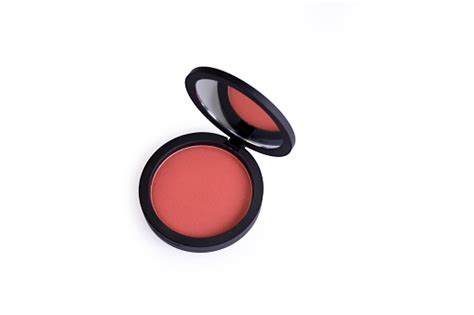 상위 뷰 아이 섀도 홍당무 분말 백색 배경에 팩에서 조각가 볼터치에 대한 스톡 사진 및 기타 이미지 볼터치 가리기 거울 Istock