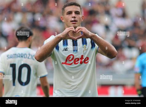 Turin Italy 22 February 2025 Nikola Krstovic Of Atalanta During The