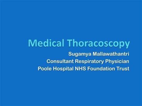 Medical Thoracoscopy Vs Vats