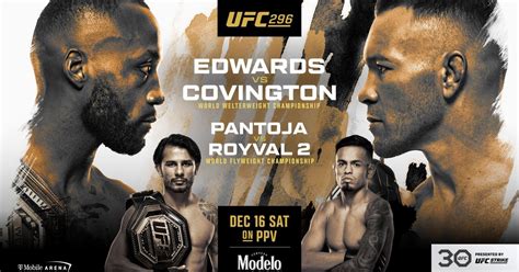 Latest UFC 296 Fight Card PPV Lineup For Edwards Vs Covington On
