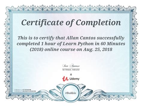 learn python programming 2018 on udemy completed allscan12