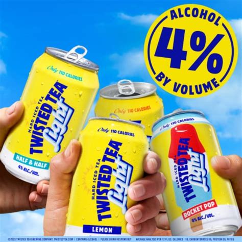 Twisted Tea Light Variety Party Pack Hard Iced Tea 12 Cans 12 Fl Oz