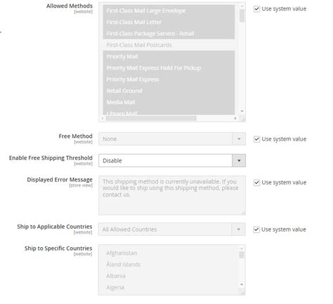 How To Configure USPS Carrier In Magento X MAGE DB