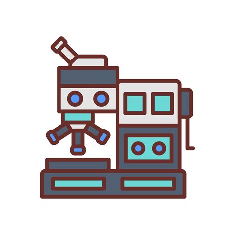Atomic Microscope Icon In Vector Logotype Vector Art At Vecteezy