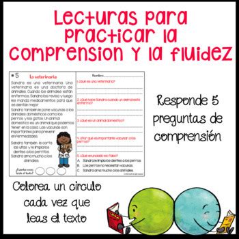 Reading Comprehension in Spanish Comprensión de Lectura Fluidez Set 4