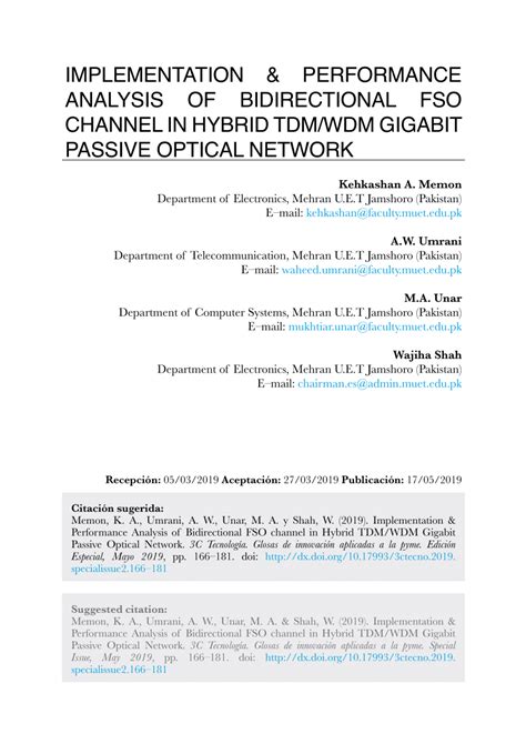 Pdf Implementation And Performance Analysis Of Bidirectional Fso
