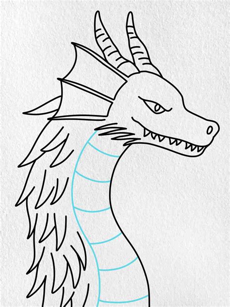 How To Draw A Dragon Head Easy Step By Step For Beginners Pdf