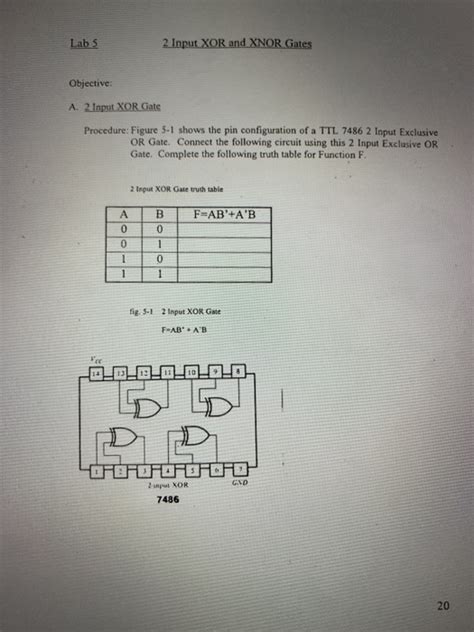 Answered Show On A Circuit Board Labs Input XOR And XNOR