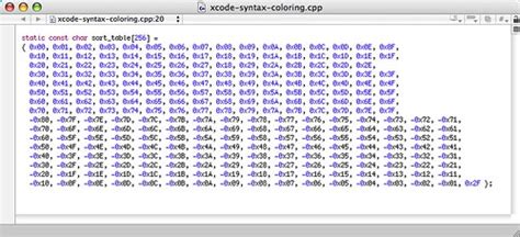 Xcode Syntax Coloring Negative Hex Numbers Don T Get Highl Flickr
