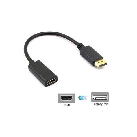 Adaptateur Display Port Male Vers Hdmi Femelle 4k
