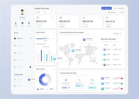 Design Dinterface Utilisateur Avec Graphiques Graphiques Et Diagrammes Template Dinterface