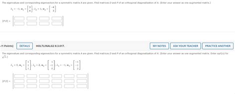 Solved λ1−1u1 34 λ21u2 −43 Pd 11 Points