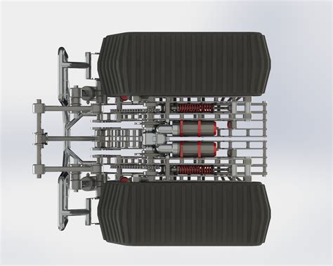 Track Way全地形履带滑板车3d模型图纸 Solidworks设计 附x T Keryi