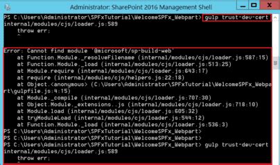 Cannot Find Module Microsoft Sp Build Web SharePoint Microsoft Power Platform Tutorials