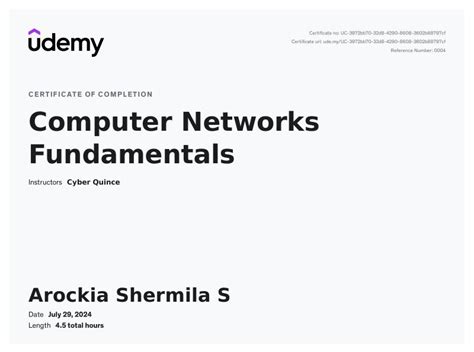Completed A Udemy Course On Networking Arockia Shermila S Posted On The Topic Linkedin