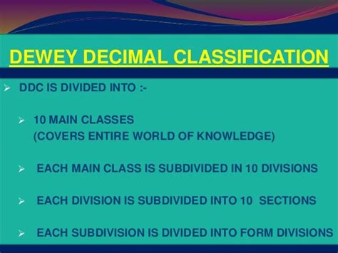 An Introduction To Dewey S Decimal Classification Ddc