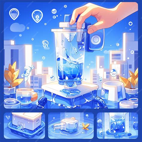 Premium Vector Smart Water Filtration System With Realtime Monitoring