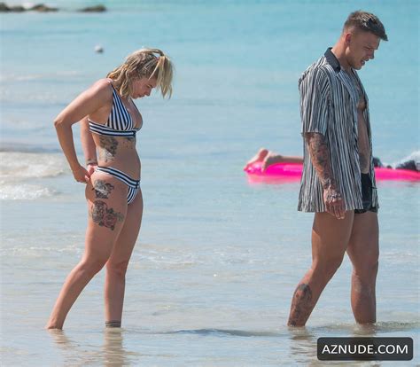 Olivia Buckland Hits The Beach With Alex Bowen In Bridgetown Aznude