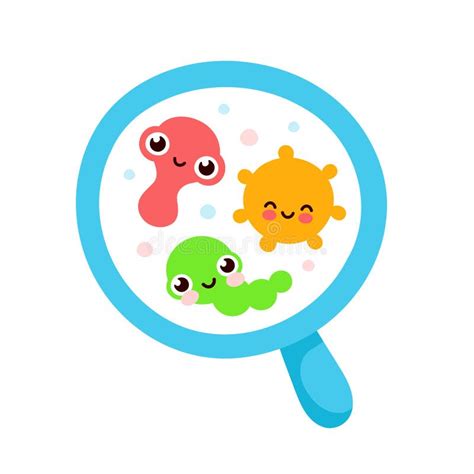 Microorganismo Bacteriano En Un C rculo Ilustración del Vector