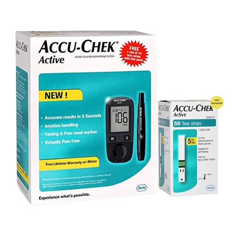 Accu Chek Active Glucose Monitor With 60 Strips Sifsaf