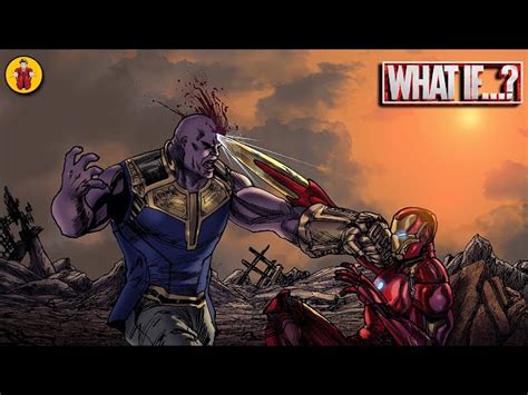 Iron Man Decapitated Thanos