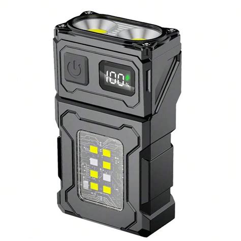 Kensun 1 Pieza Linterna Led Cob Portátil Multifunción Mini Con Doble