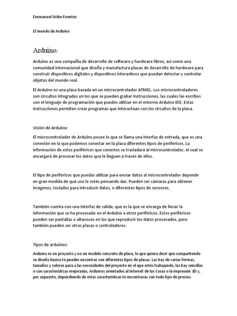 el mundo de arduino pdf