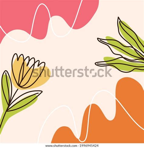Cute Abstract Background Flower Vector Stock Vector Royalty Free