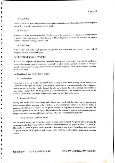 Sixth Semester Lab Manual Basic Mechanical Engineering Studocu