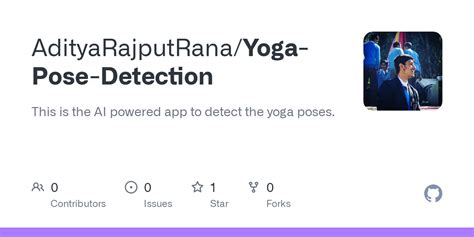 Github Adityarajputranayoga Pose Detection This Is The Ai Powered