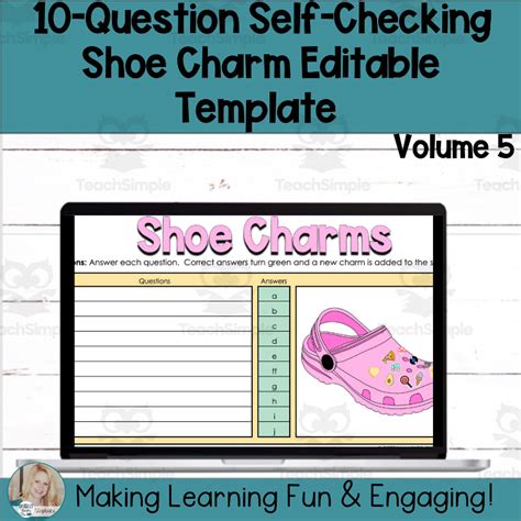 Editable Self Checking Template Digital Resource Vol 5 By Teach Simple
