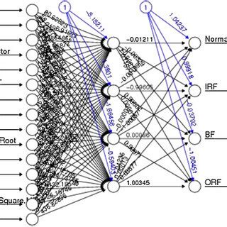 Trained Neural Network With Input Output And Traing Process
