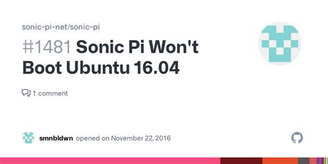 Sonic Pi Won T Boot Ubuntu Issue Sonic Pi Net Sonic Pi GitHub