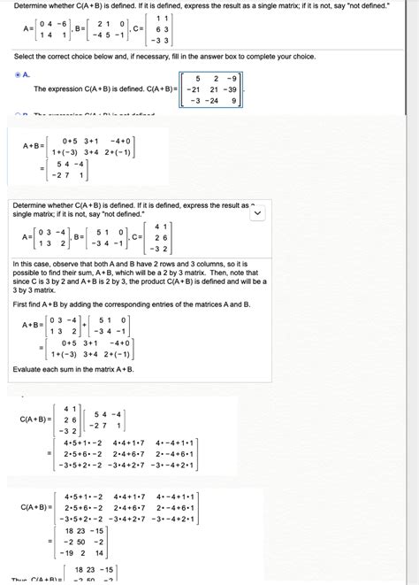 Solved Hi I Am Looking To Get Help On This Matrix Problem Chegg